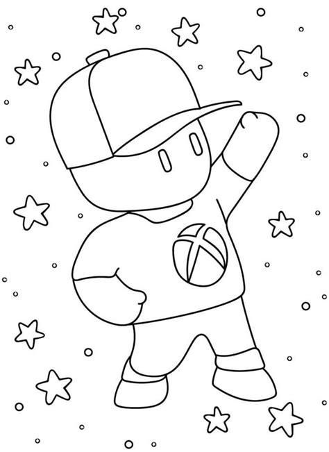 Coloriage Stumble Guys Avec Motifs Dessin Gratuit Imprimer