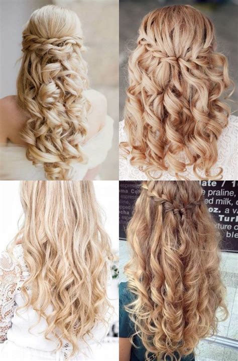 Fryzury Na Wesele Loki Włosy średnie Long hair styles Wedding hair