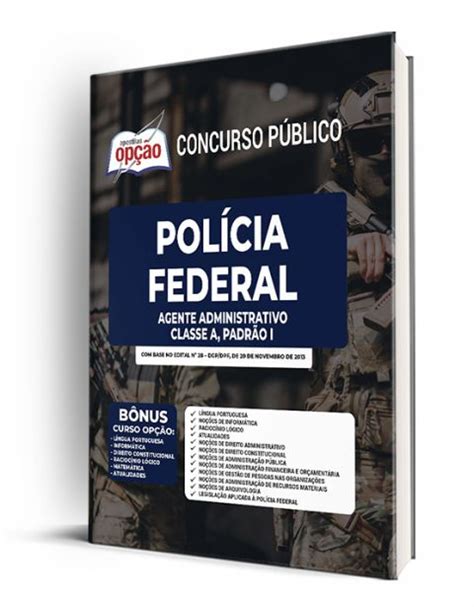 Apostila Polícia Federal PF 2023 Agente Administrativo Classe A