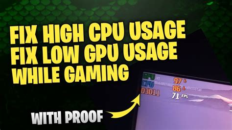 How To Fix High CPU Low GPU Usage While Gaming 2020 ALL GAMES YouTube