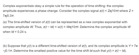 solved complex exponentials obey a simple rule for the