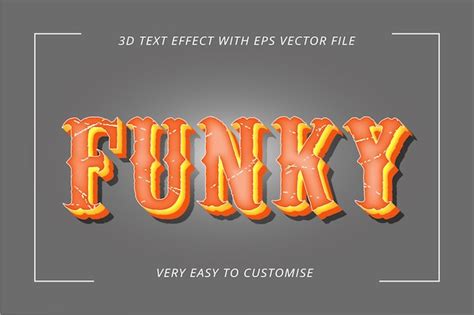 premium vector fully editable high quality 3d text effect eps vector