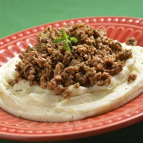Carne Moída Purê de Batata