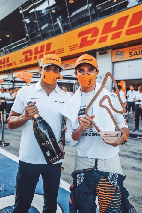 Carlos Sainz Jr And Lando Norris McLaren Racing Mclaren Formula 1