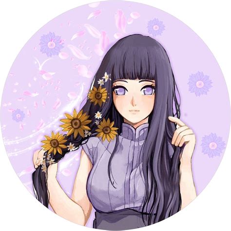Painel Redondo Tecido Sublimado Hinata Naruto Shopee Brasil The Best