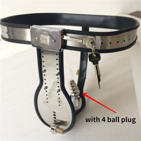 Male Chastity Belt Device BDSM Cage Cuckold With Sounding Tube Open