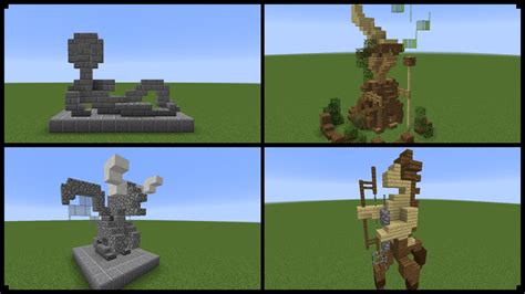 Minecraft How To Make Statue