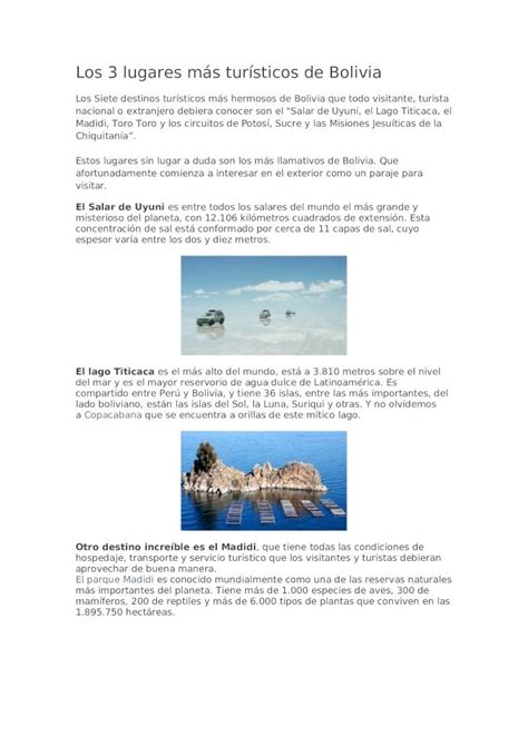 DOCX Los 3 lugares más turísticos de bolivia DOKUMEN TIPS