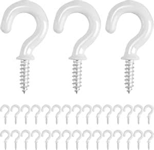 Drado Pcs Crochets Visser En Vinyle Crochets De Plafond Recouverts
