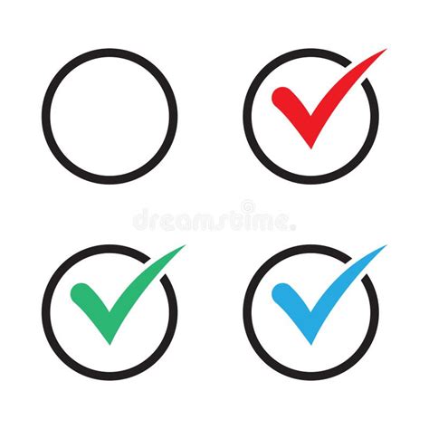 Checkbox Set With Blank And Checked Checkbox Vector Icon Stock