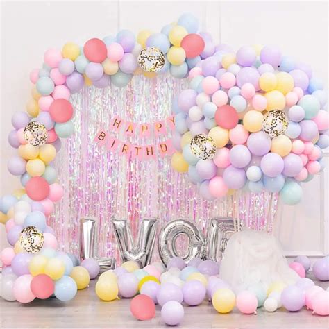 Pastel Balloons Garland Ubicaciondepersonas Cdmx Gob Mx