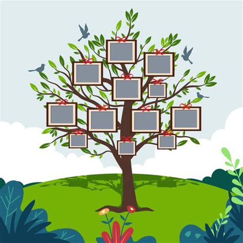 Plantilla de árbol genealógico 542429 Vector en Vecteezy