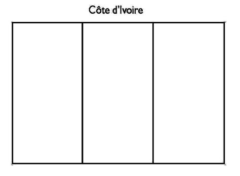 Coloriage Drapeau de Côte d Ivoire télécharger et imprimer gratuit