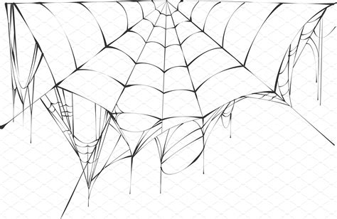 Spider Web Drawing Realistic