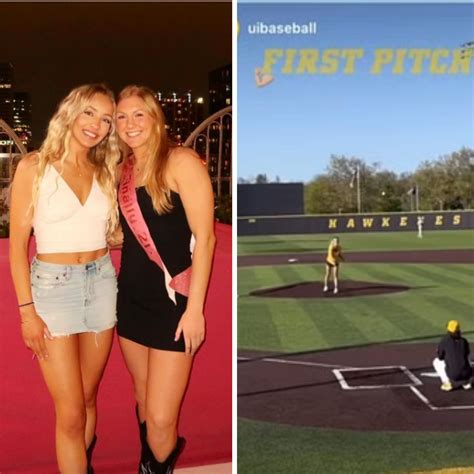 Iowa Stars Sydney Affolter And Kylie Feuerbach Throw First Pitches At