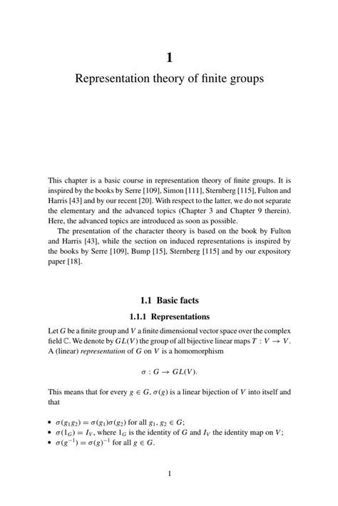 representation theory of finite groups chapter 1 representation theory of the symmetric groups