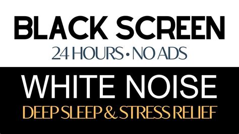 WHITE NOISE BLACK SCREEN NO ADS 24 Hours Of Soft White Noise