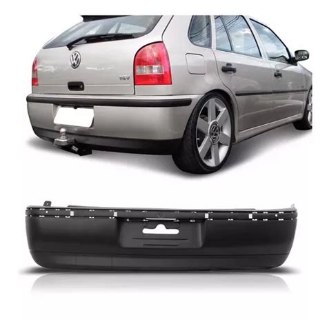 Parachoque Traseiro Gol 1999 2000 2001 2002 G3 Preto Liso