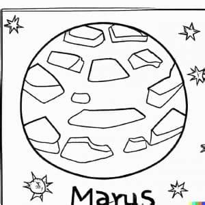 15 Desenhos De Planeta Marte Para Imprimir E Colorir Pintar