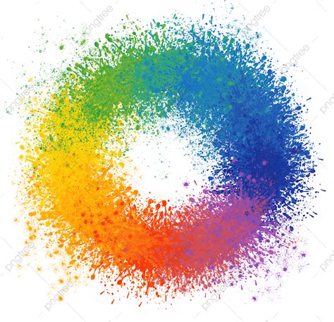 Holi Splashes PNG Image Indian Holi Round Splash Border Holi Splash