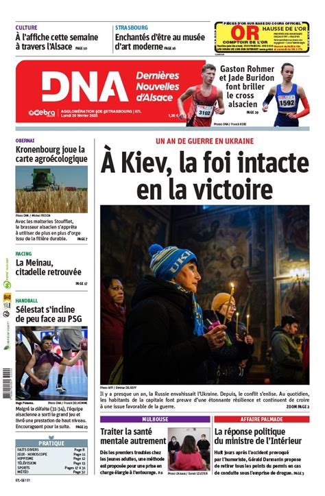 Les Derni Res Nouvelles D Alsace N Du F Vrier
