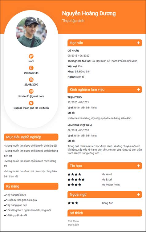 Top 10 mẫu cv xin thực tập khách sạn độc đáo nhất