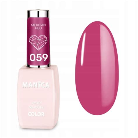 Manica Lakier Hybrydowy LED UV 10ml Mexican Red 059 Jaapee