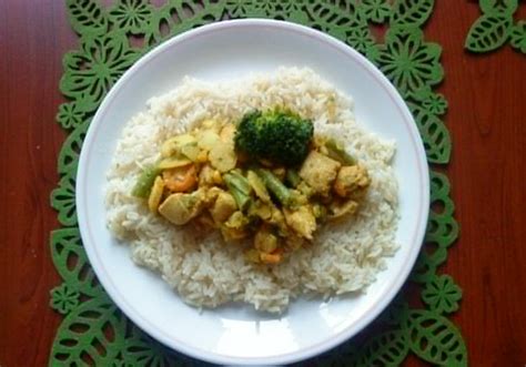 Ryż z warzywami i kurczakiem curry DoradcaSmaku pl