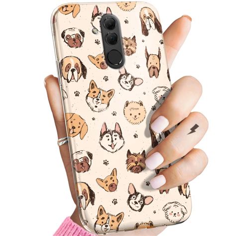 Etui Do Huawei Mate 20 Lite Wzory Psy Pieski Pisiaki Obudowa Pokrowiec