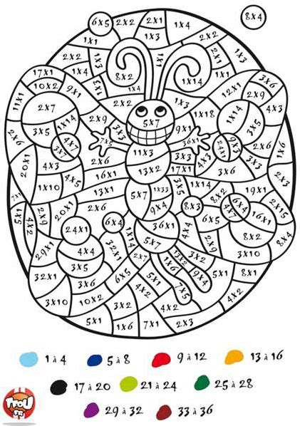 Coloriage Magique Avec Les Tables De Multiplication