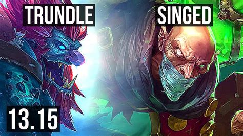 Trundle Vs Singed Top Solo Kills Legendary Games Euw