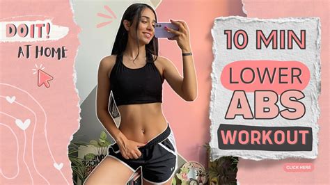 10 MIN INTENSE LOWER ABS WORKOUT FOR WOMEN At Home No Equipment