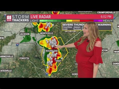 Several Georgia Counties Under Severe Thunderstorm Warning Sunday P