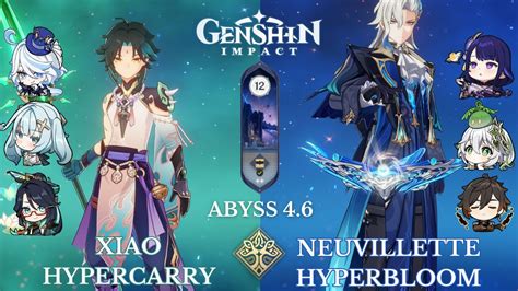 C0 Xiao Hypercarry And C0 Neuvillette Hyperbloom Genshin Impact