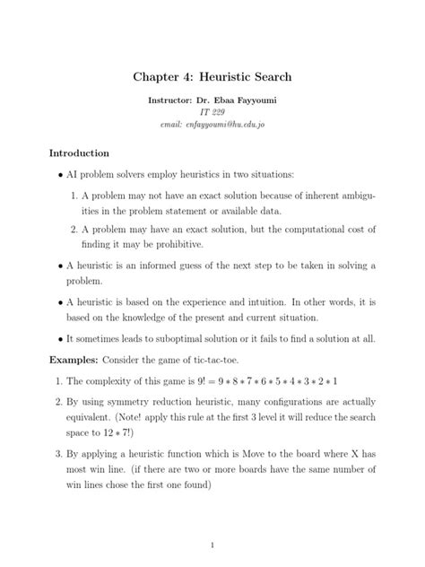chapter4 heuristic search pdf applied mathematics computer programming