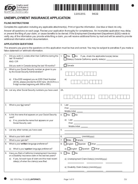 Edd Unemployment Form Pdf Fill Out Sign Online Dochub