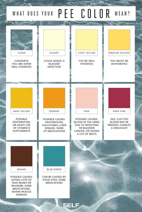 18 Dehydration Urine Color Chart Pee Color Chart Water Intake Chart