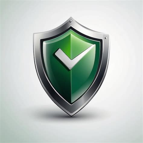 Premium Photo Shield Check Mark Icon 3d Vector Illustration Security