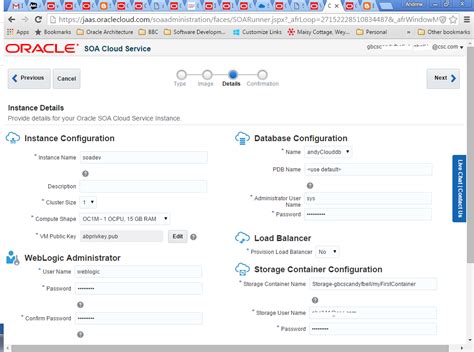 csc oracle middleware practice setting up an oracle cloud service trial version