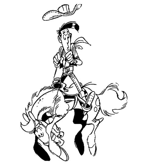 Dessins Gratuits Colorier Coloriage Lucky Luke Imprimer