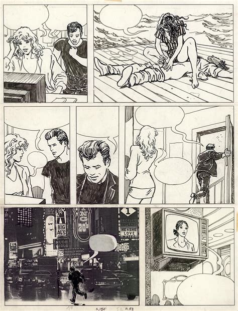 Milo Manara Le déclic Tome 2 1991 Page 52 Artwork HUBERTY