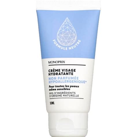 Monoprix Cr Me Visage Hydratante Non Parfum E Hypoallerg Nique