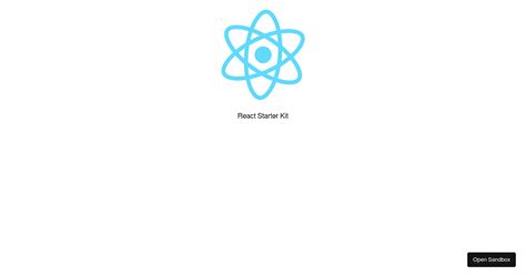 React Starter Kit Codesandbox