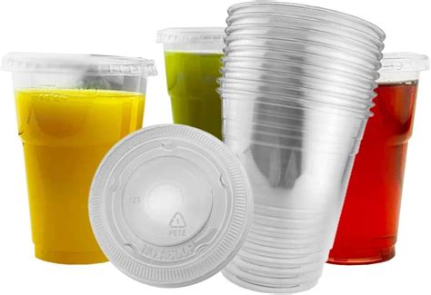 Transparente Plastikbecher Mit Deckel Ml Einwegbecher Und