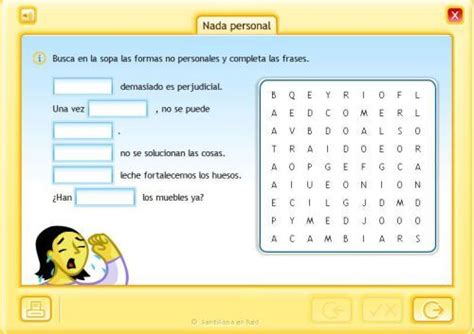 FORMAS NO PERSONALES DEL VERBO Verbos Desinencias Gramática