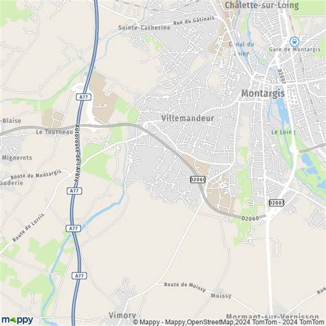 Plan Villemandeur Carte De Villemandeur 45700 Et Infos Pratiques