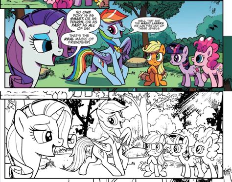 Safe Artist Pencils Idw Official Comic Applejack Pinkie