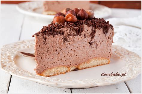 Czekoladowy sernik na zimno z nutellą ILoveBake pl