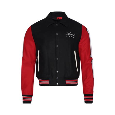 Amiri Lunar New Year Bones Jacket Black Red GOAT