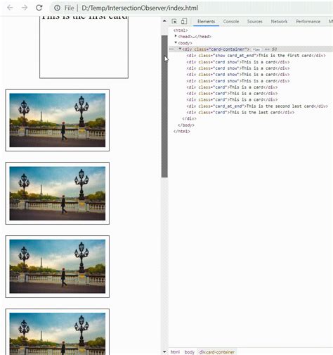 lazy loading of images using intersection observer by rajdeep medium